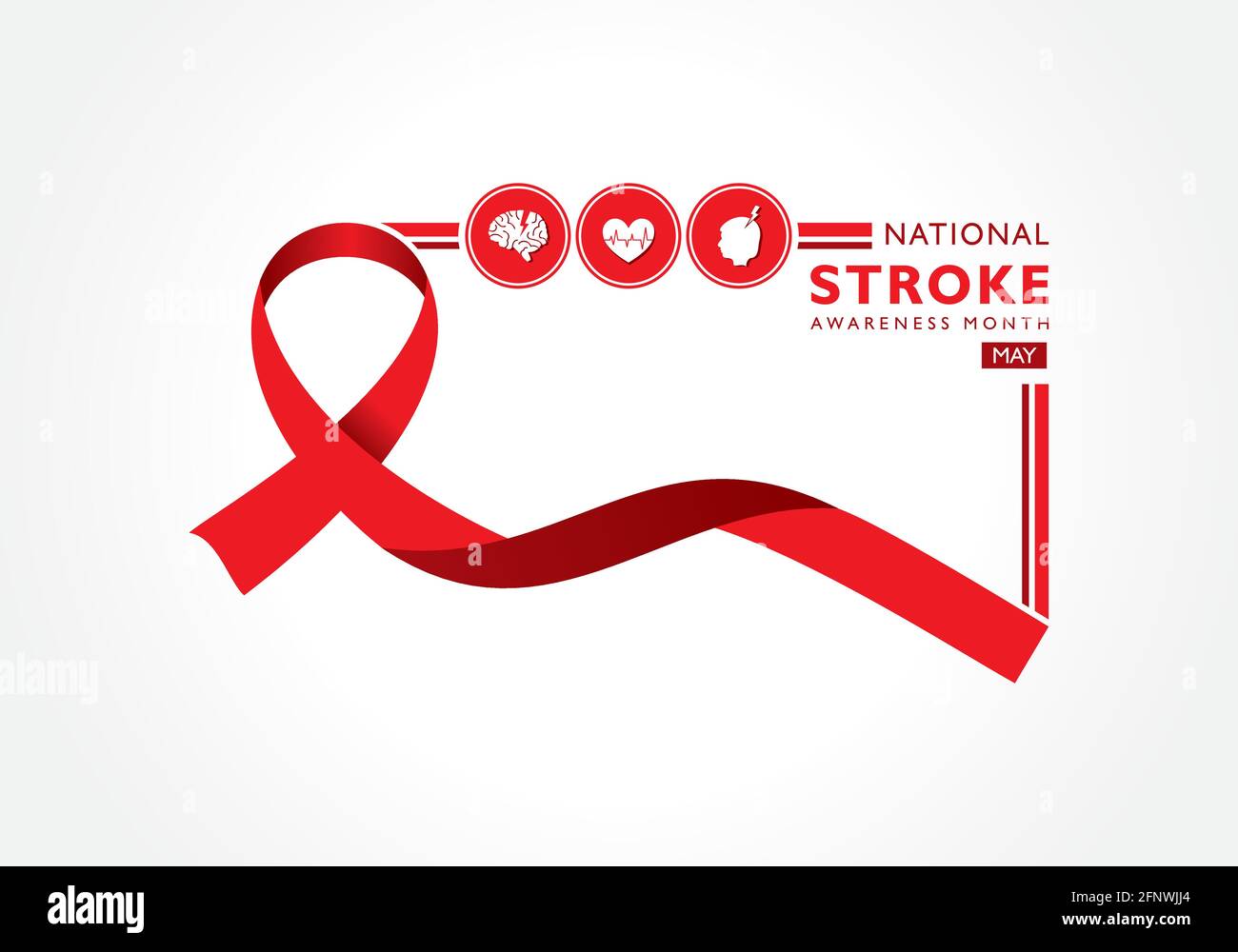 Vector Illustration of National Stroke Awareness Month observed in May ...