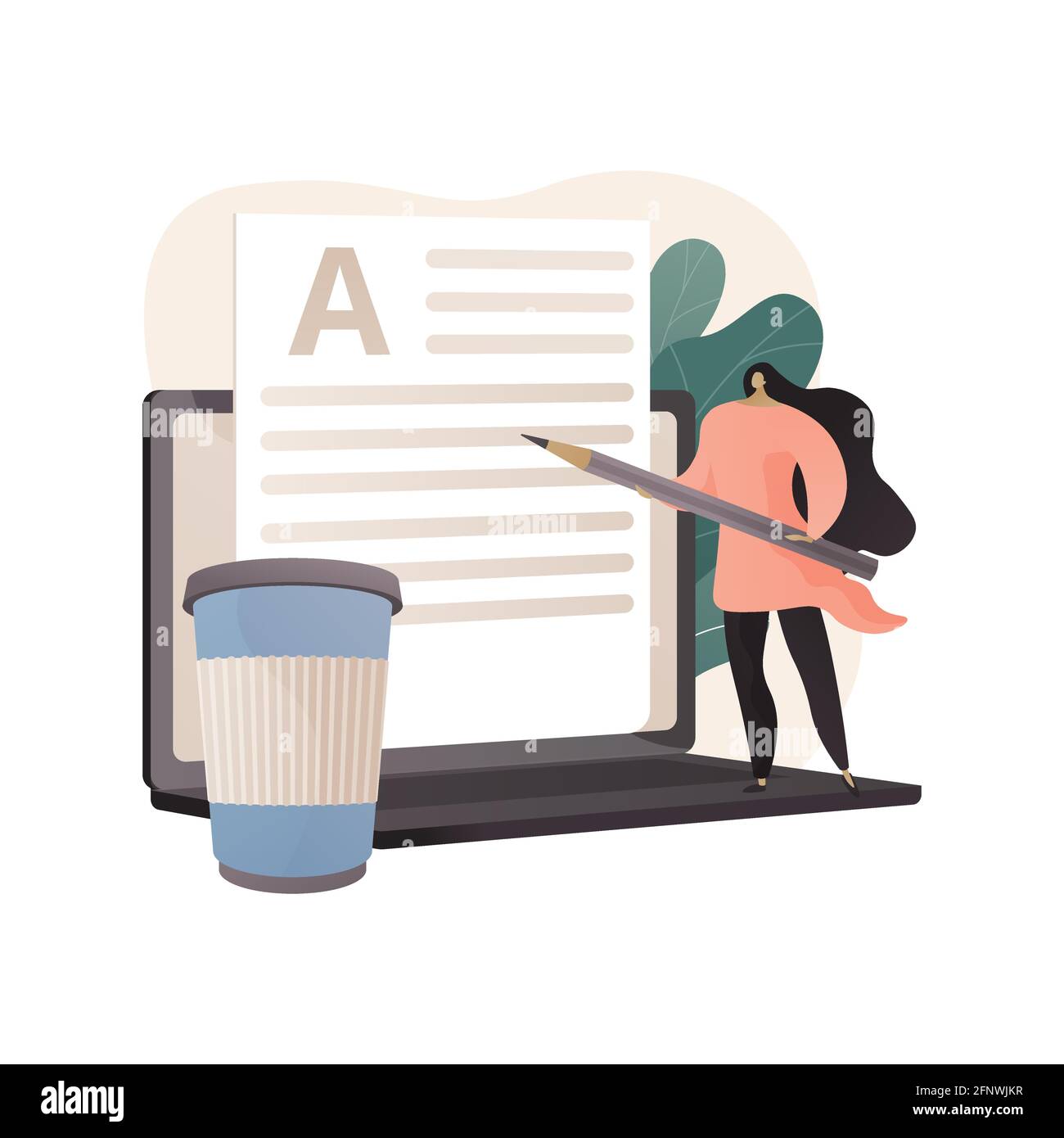 Copywriting abstract concept vector illustration Stock Vector Image ...
