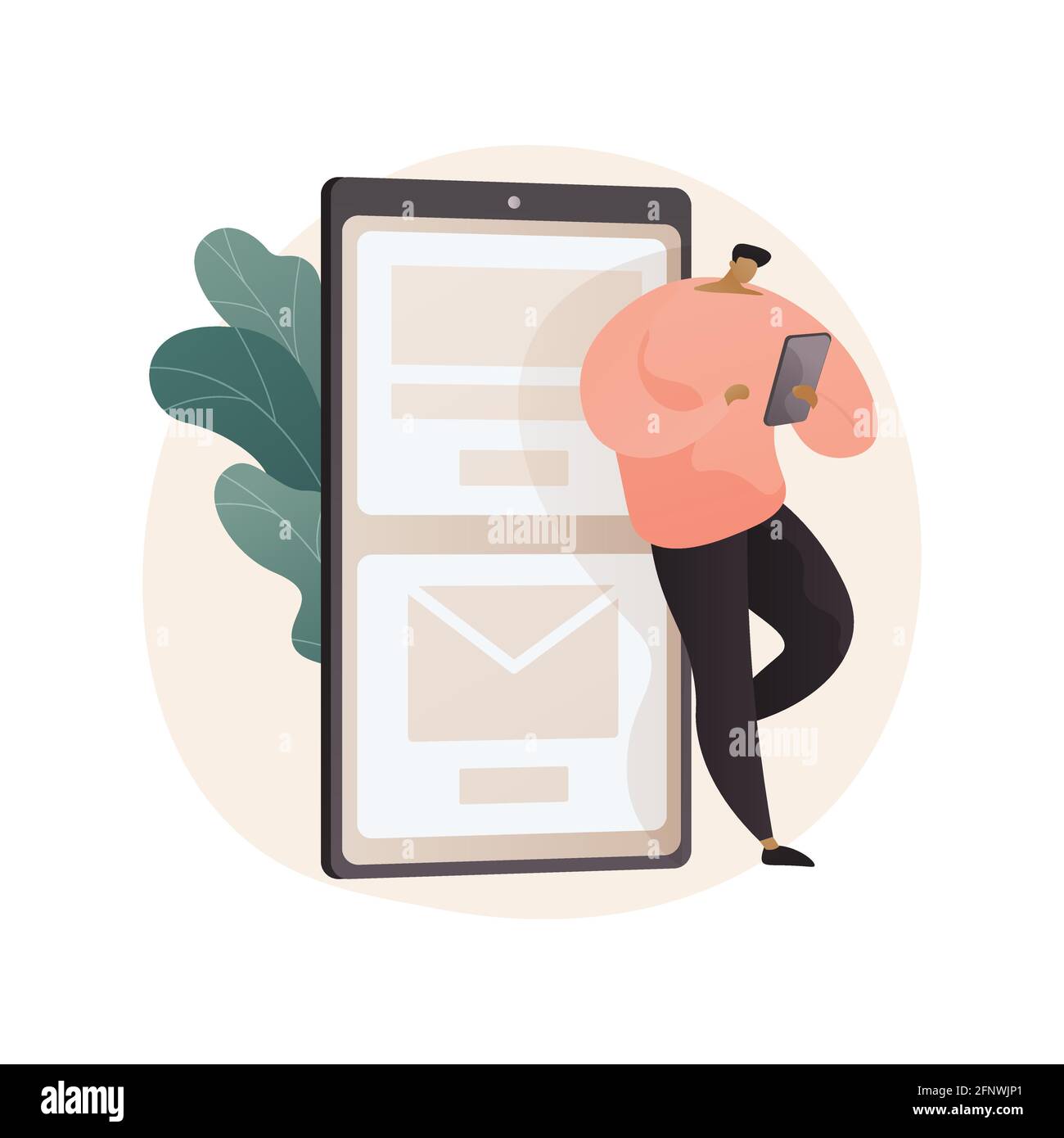 Contact us abstract concept vector illustration Stock Vector Image ...