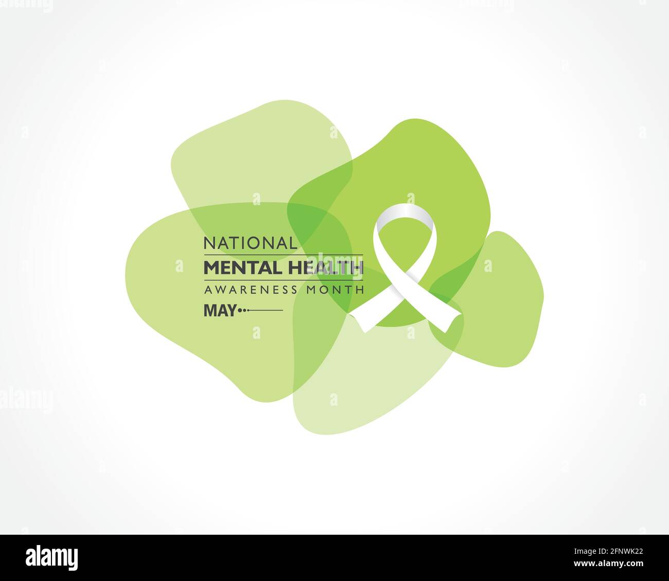Vector Illustration of National Mental Health Awareness Month observed ...