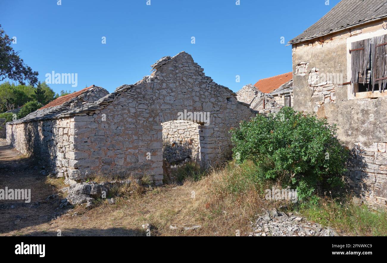 Humac historic Medieval Mediterranean village. hisorical authentic ...