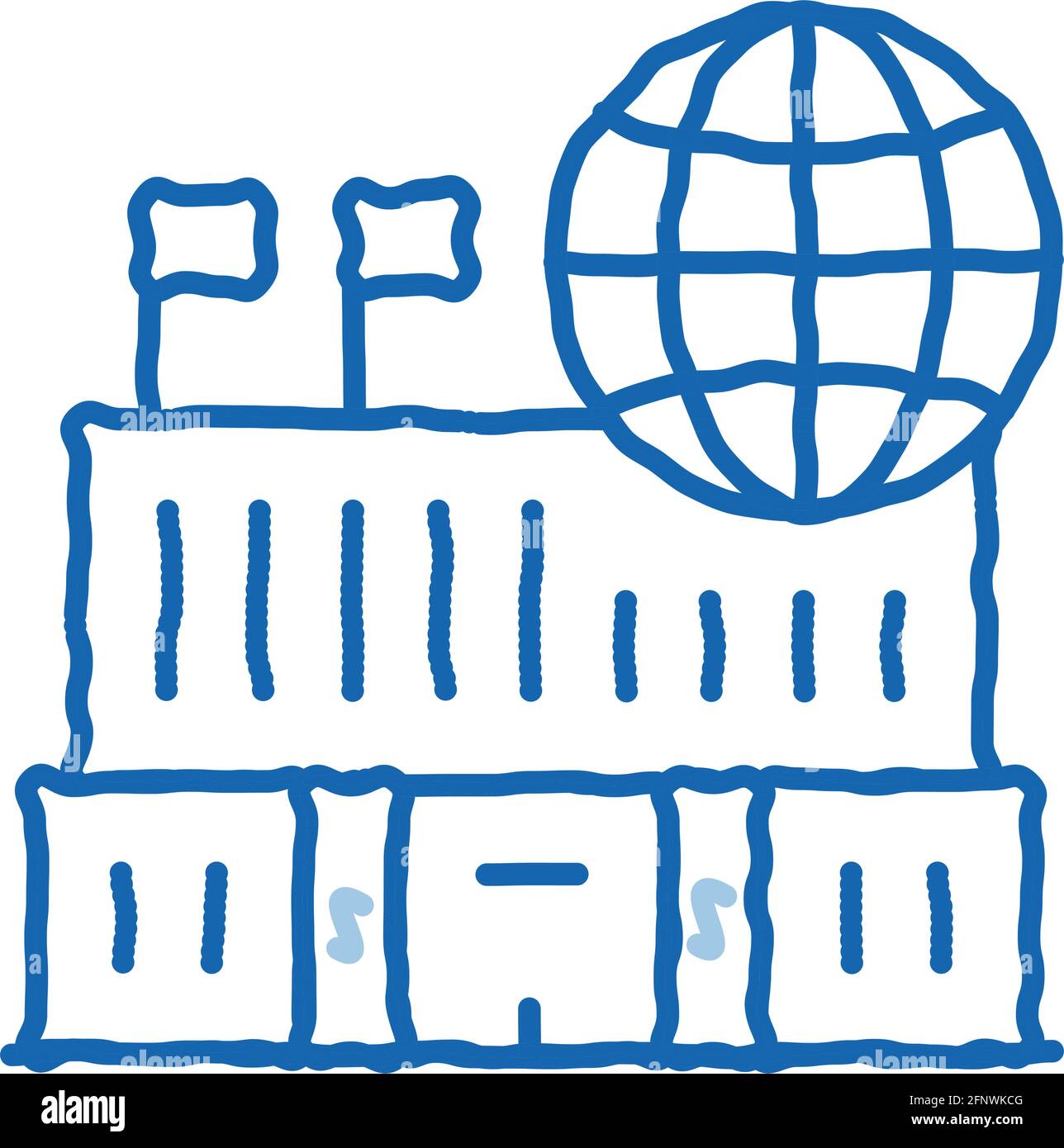 different countries to visit doodle icon hand drawn illustration Stock ...