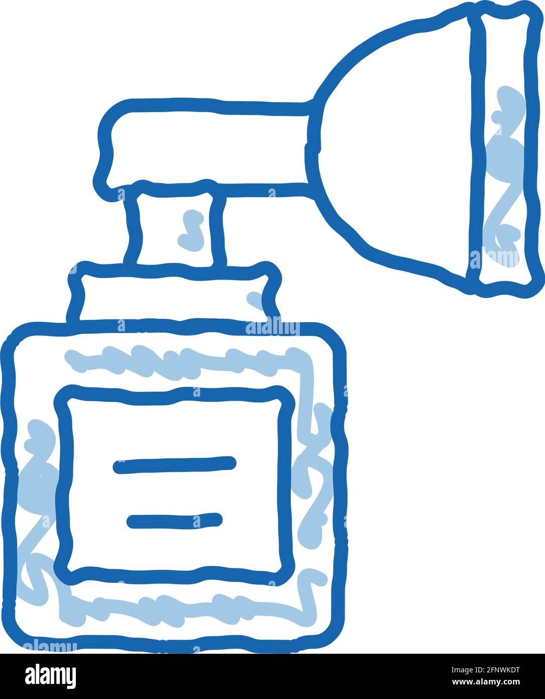 medical inhaler doodle icon hand drawn illustration Stock Vector Image ...