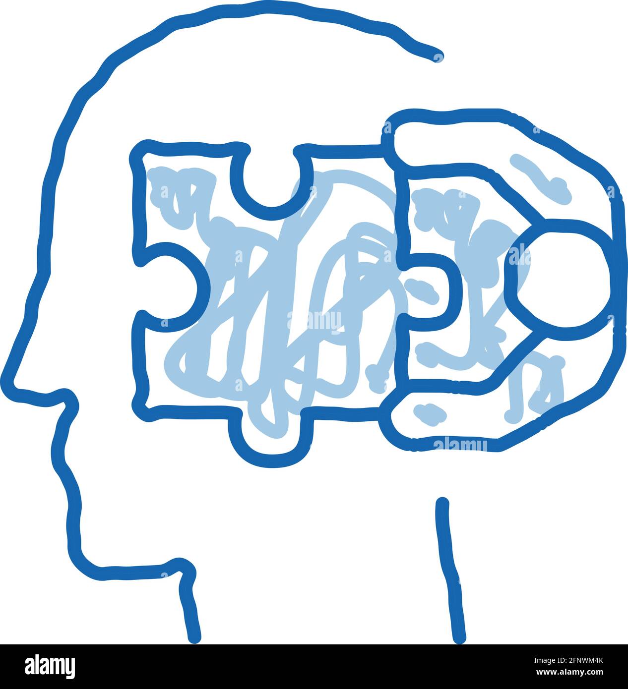 human search engine optimization doodle icon hand drawn illustration ...