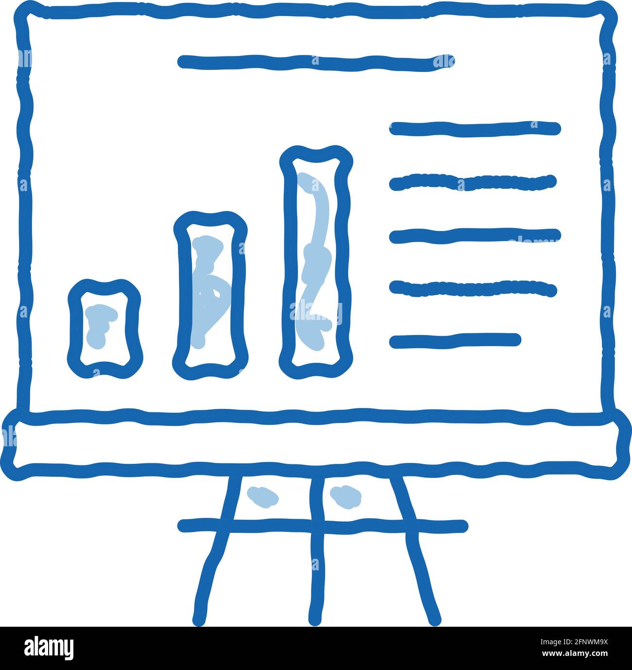 optimization study diagram chart doodle icon hand drawn illustration ...