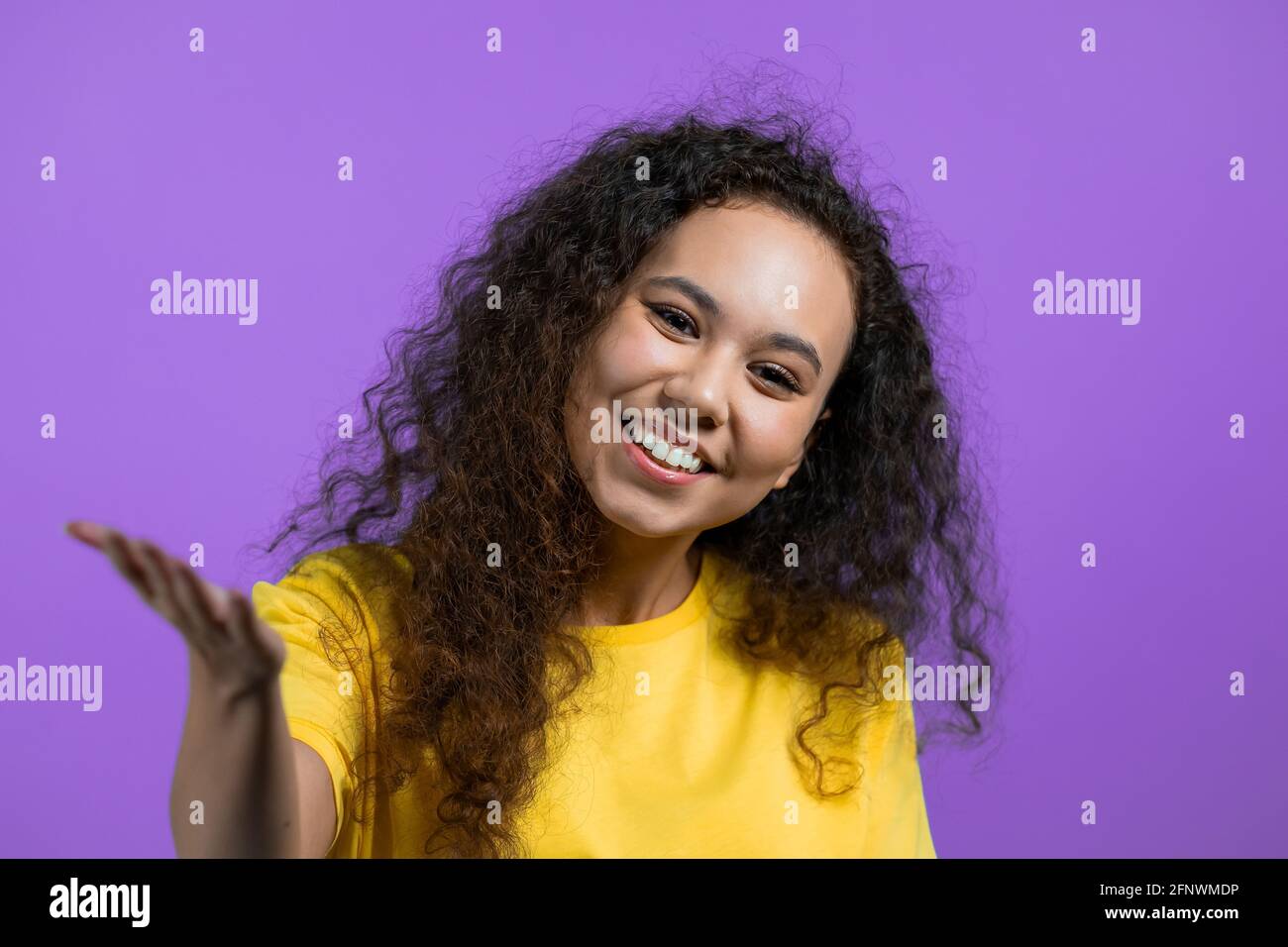 Person inviting you to join them hi-res stock photography and images ...