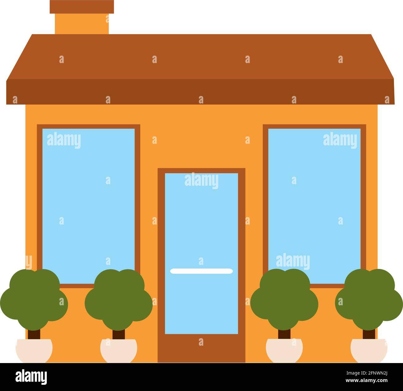 Isolated shop building icon Store structure Vector Stock Vector Image ...