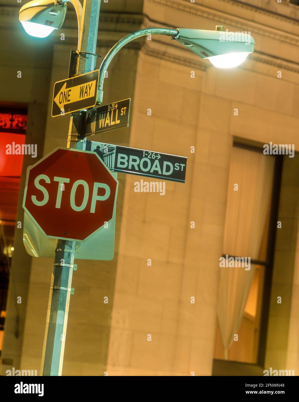 2005 HISTORICAL WALL STREET BROAD STREET SIGNS FINANCIAL DISTRICT ...