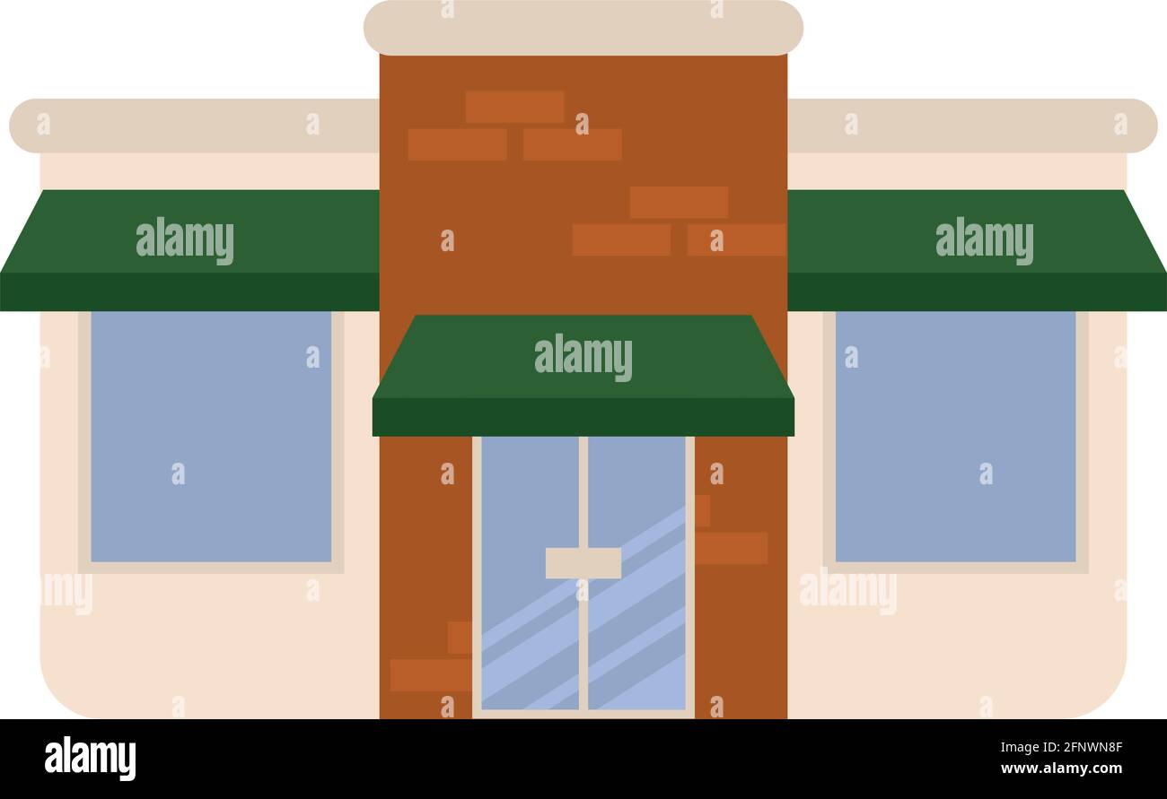 Isolated shop building icon Store structure Vector Stock Vector Image ...