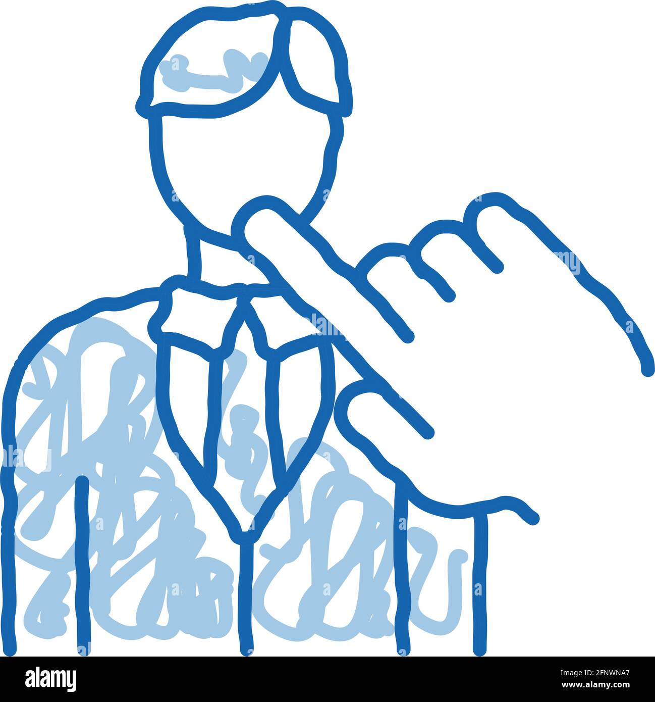 selection of new employee man doodle icon hand drawn illustration Stock ...