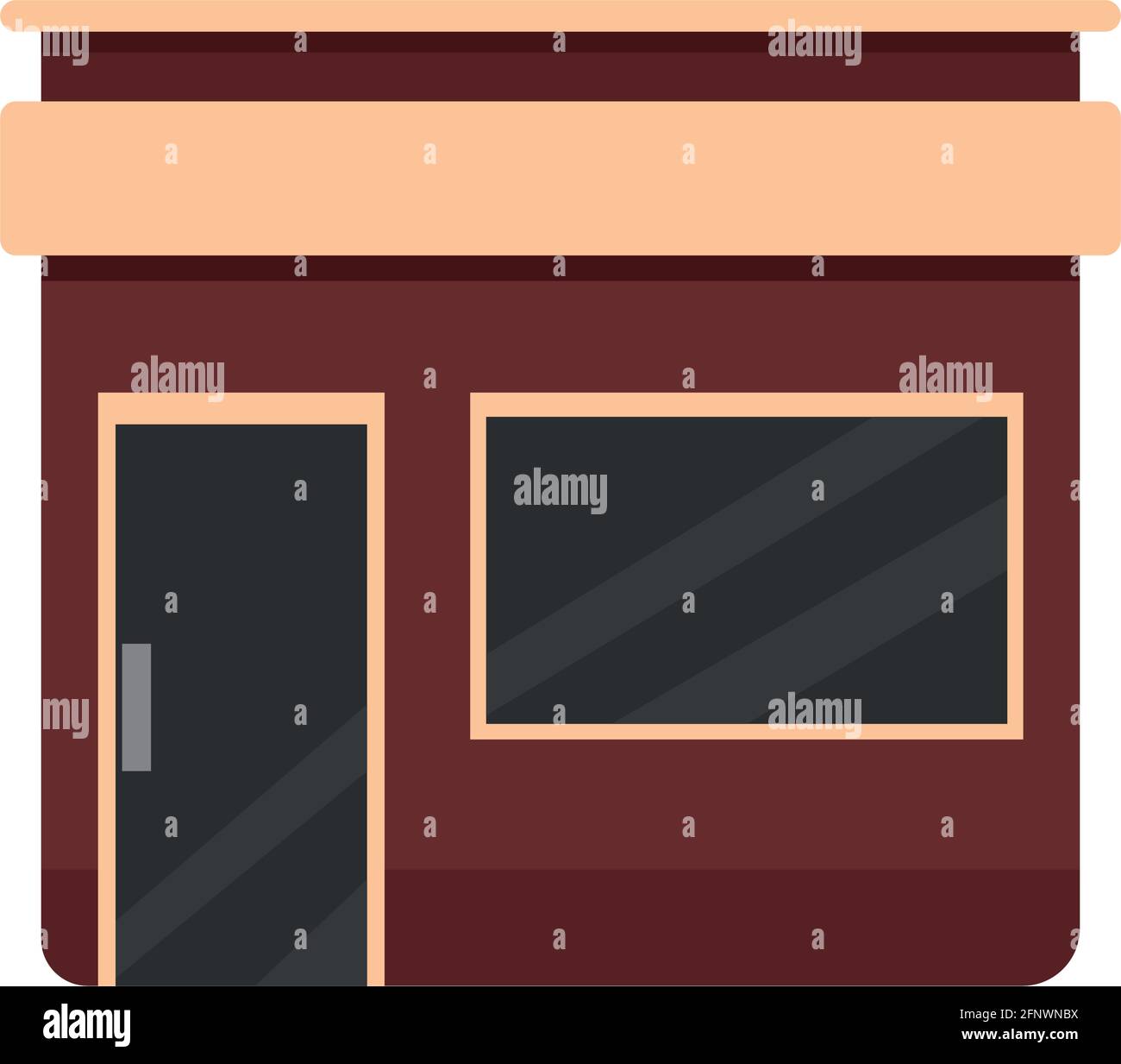 Isolated shop building icon Store structure Vector Stock Vector Image ...