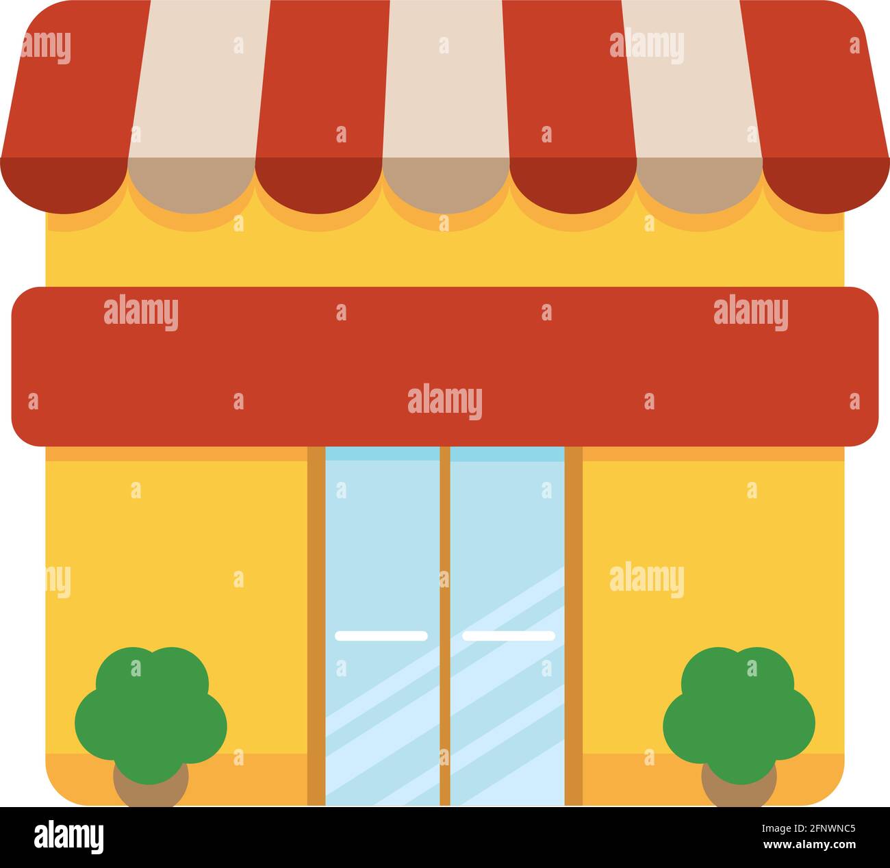 Isolated shop building icon Store structure Vector Stock Vector Image ...