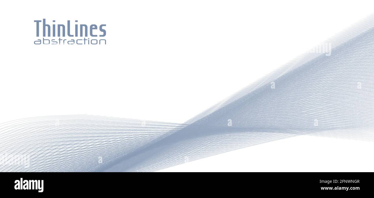 Very thin gray lines abstraction on white background. Minimal vector ...
