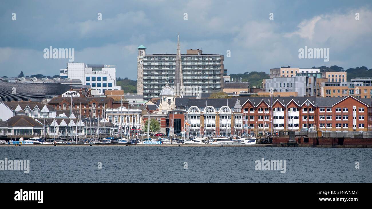 Southampton, England, UK. 2021. Town Quay waterfront view from ...