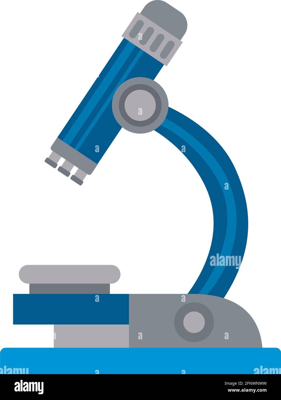microscope laboratory device isolated icon Stock Vector Image & Art - Alamy