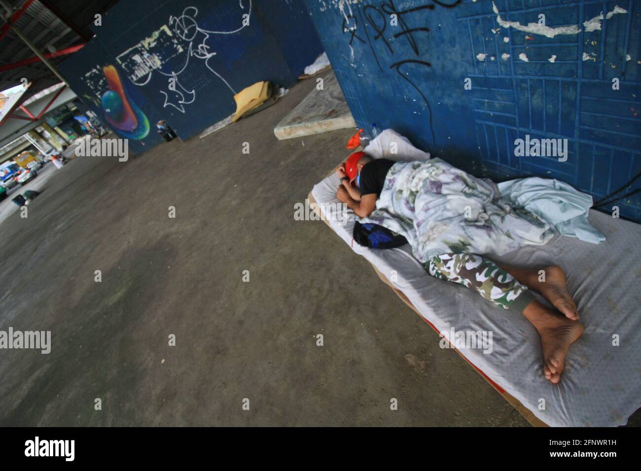 Salvador, Brazil. 19th May, 2021. Homeless people, in Salvador, (BA ...
