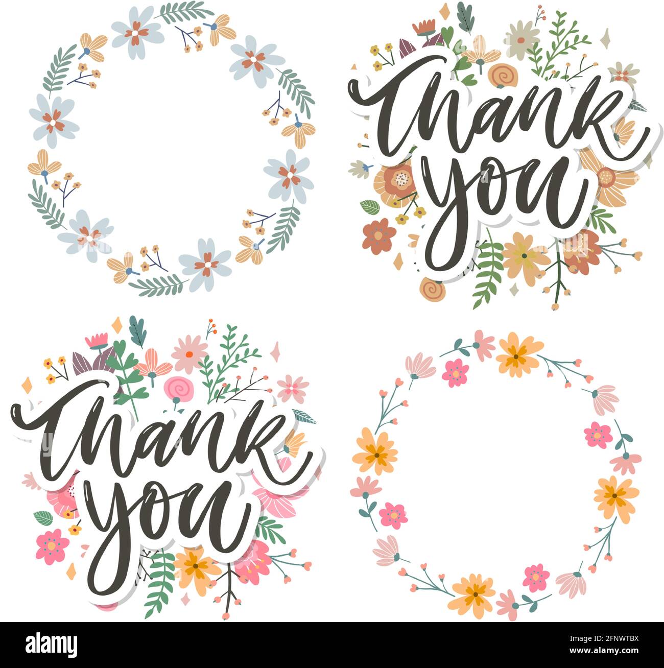 Thank you letter flowers Cut Out Stock Images & Pictures - Alamy