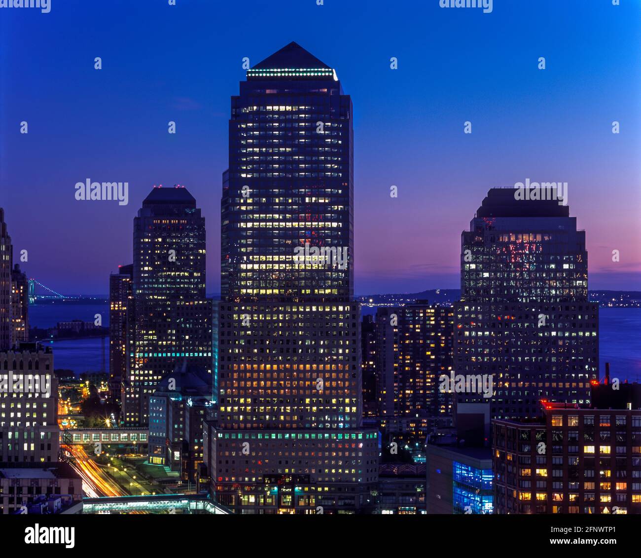 2005 HISTORICAL DOWNTOWN SKYLINE MANHATTAN NEW YORK CITY USA Stock ...