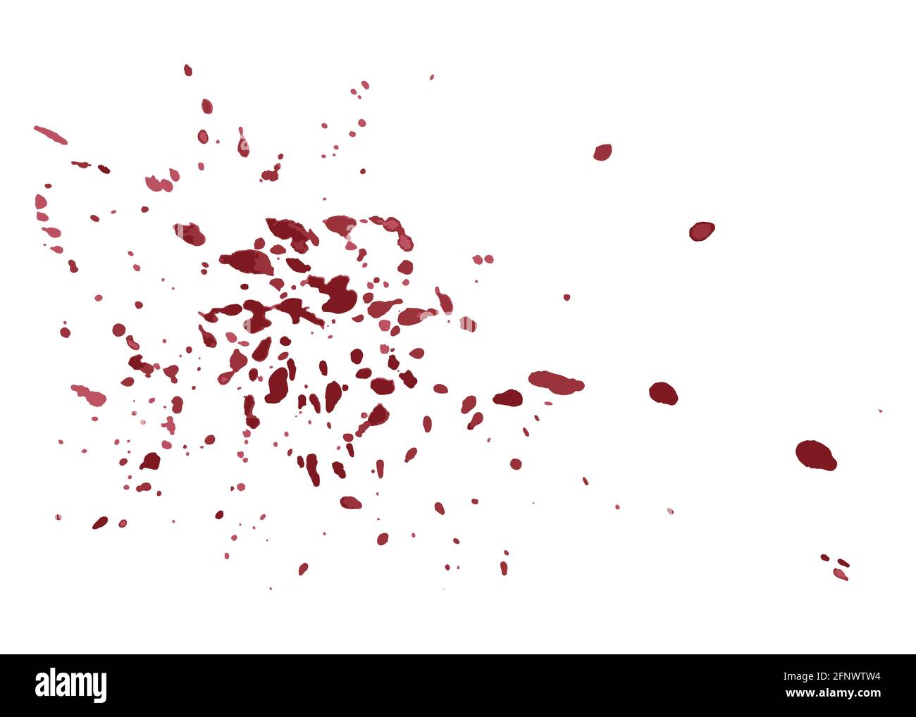 Red watercolor texture splashes and spatters vecto Stock Vector Image ...