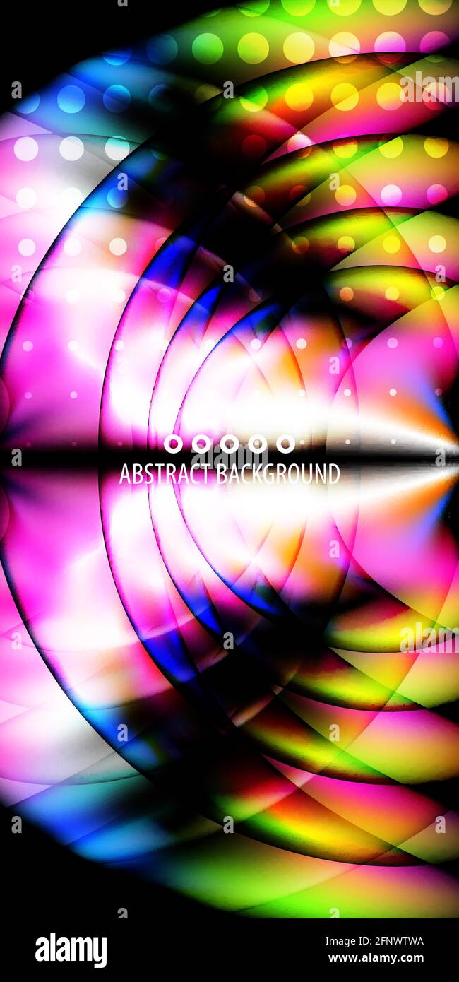Abstract colorful background graphics template with blended multiple ...