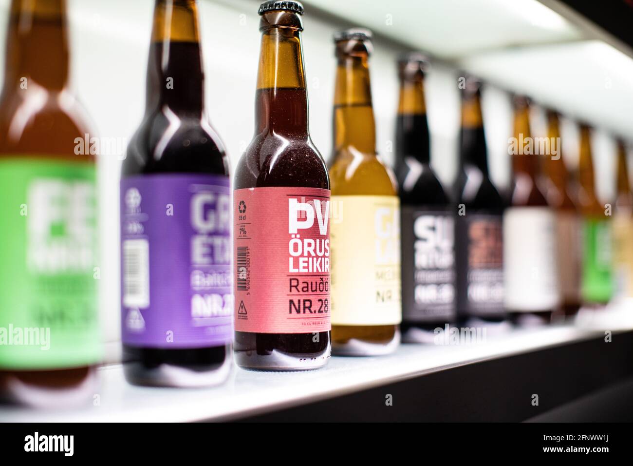 Craft Beer, Reykjavik, Iceland Stock Photo - Alamy