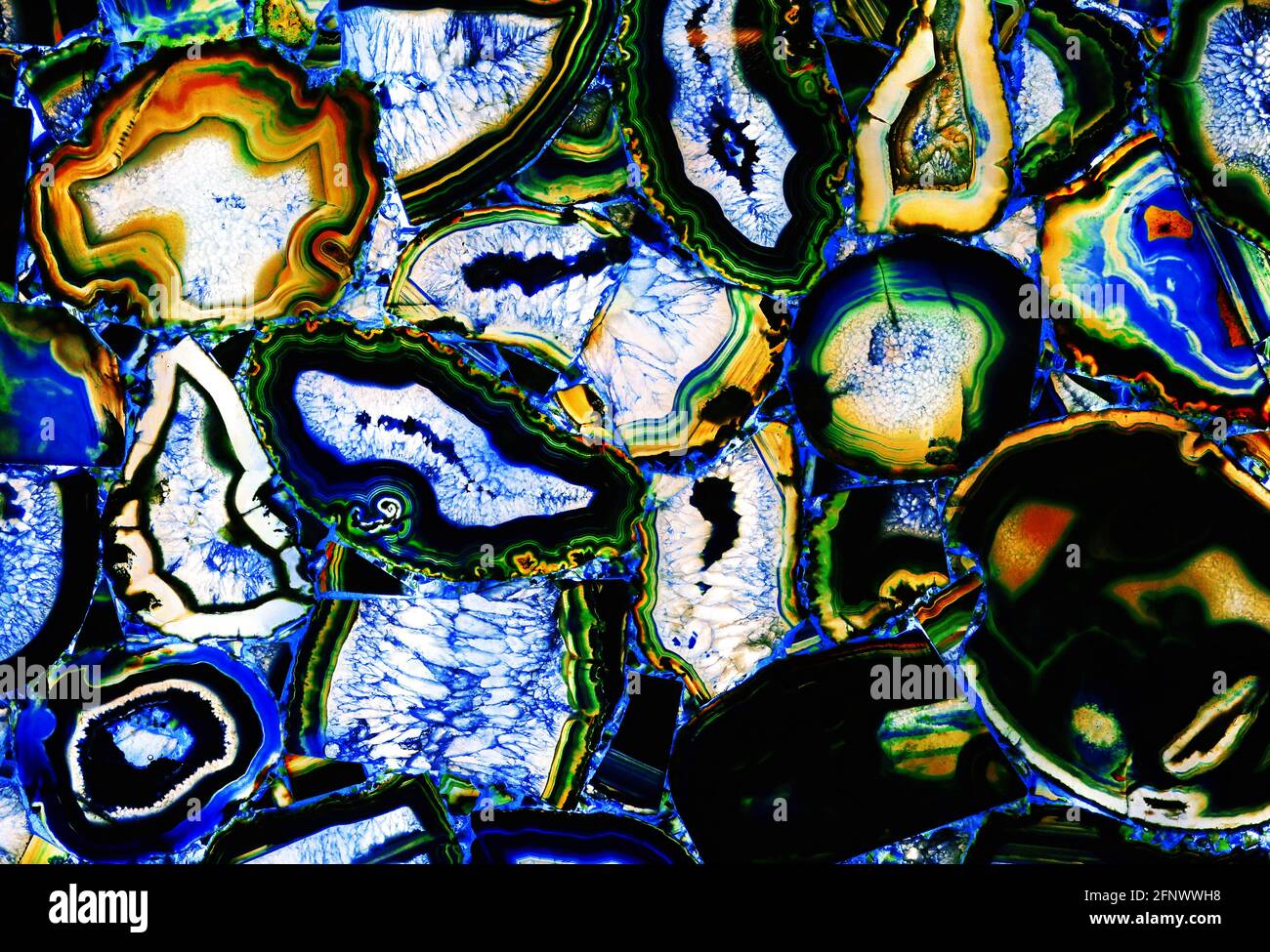 Background of irregular abstract shapes with a circular pattern in the ...