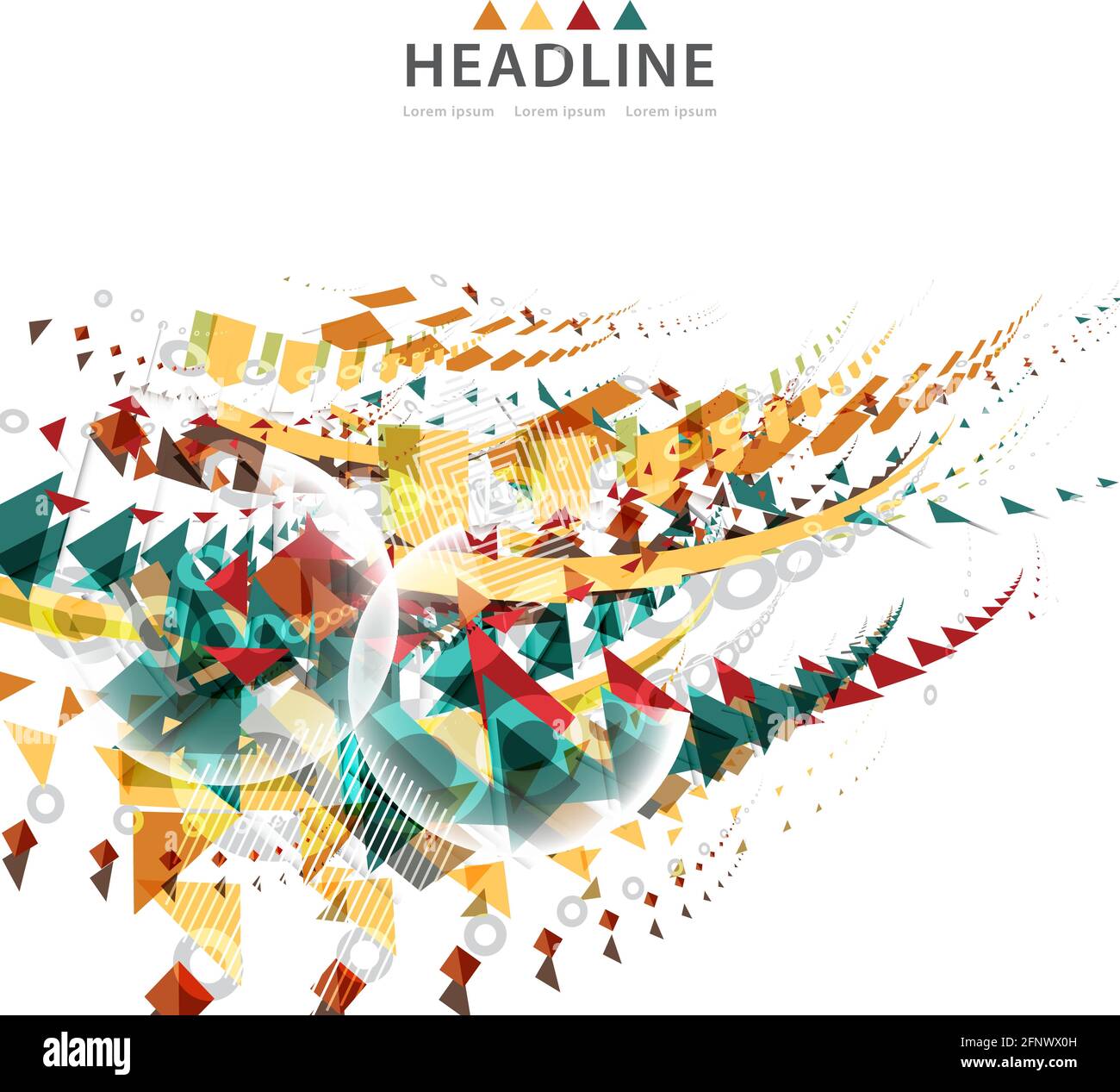 Brochure header layout background template Stock Vector Image & Art - Alamy
