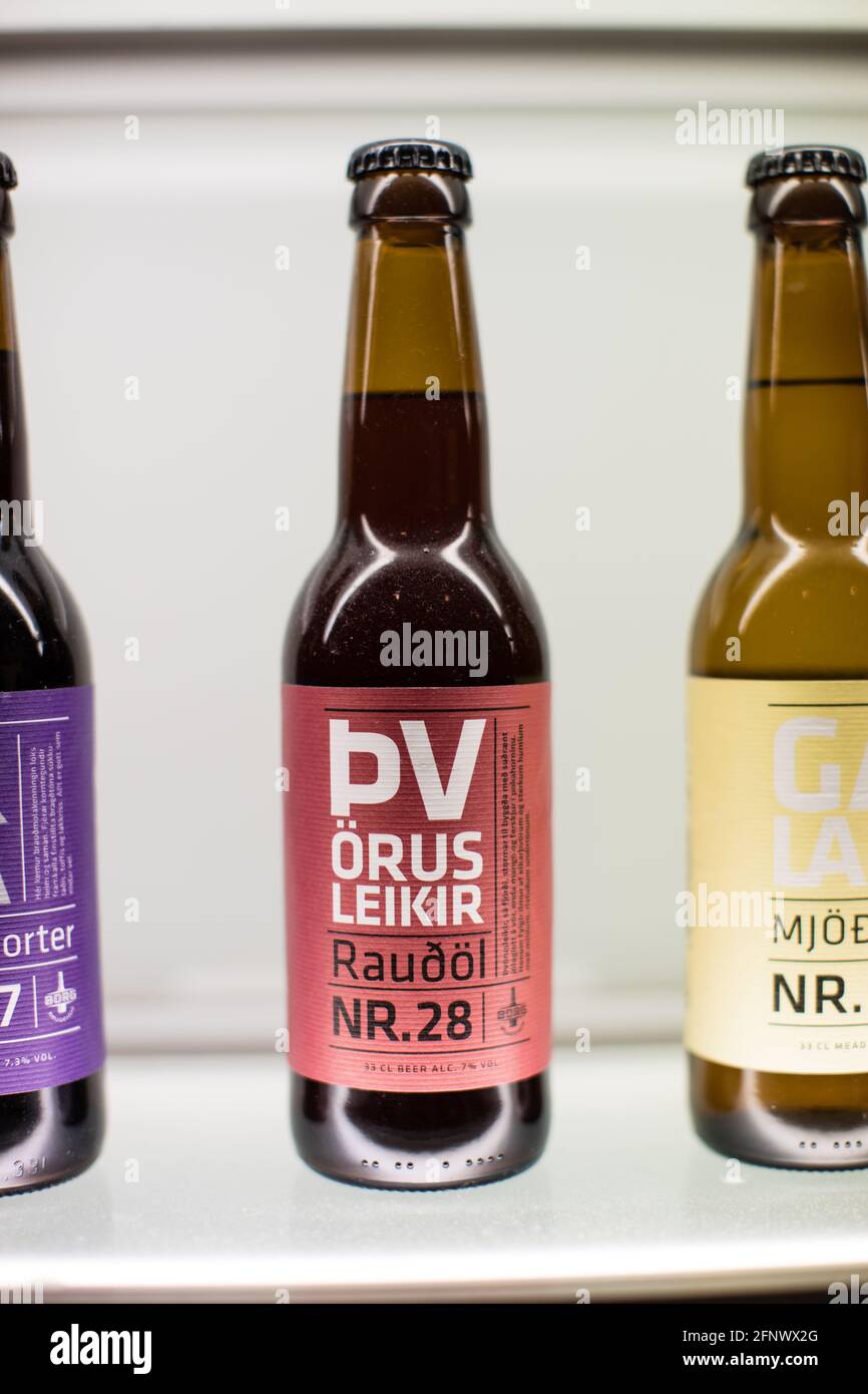 Craft Beer, Reykjavik, Iceland Stock Photo - Alamy