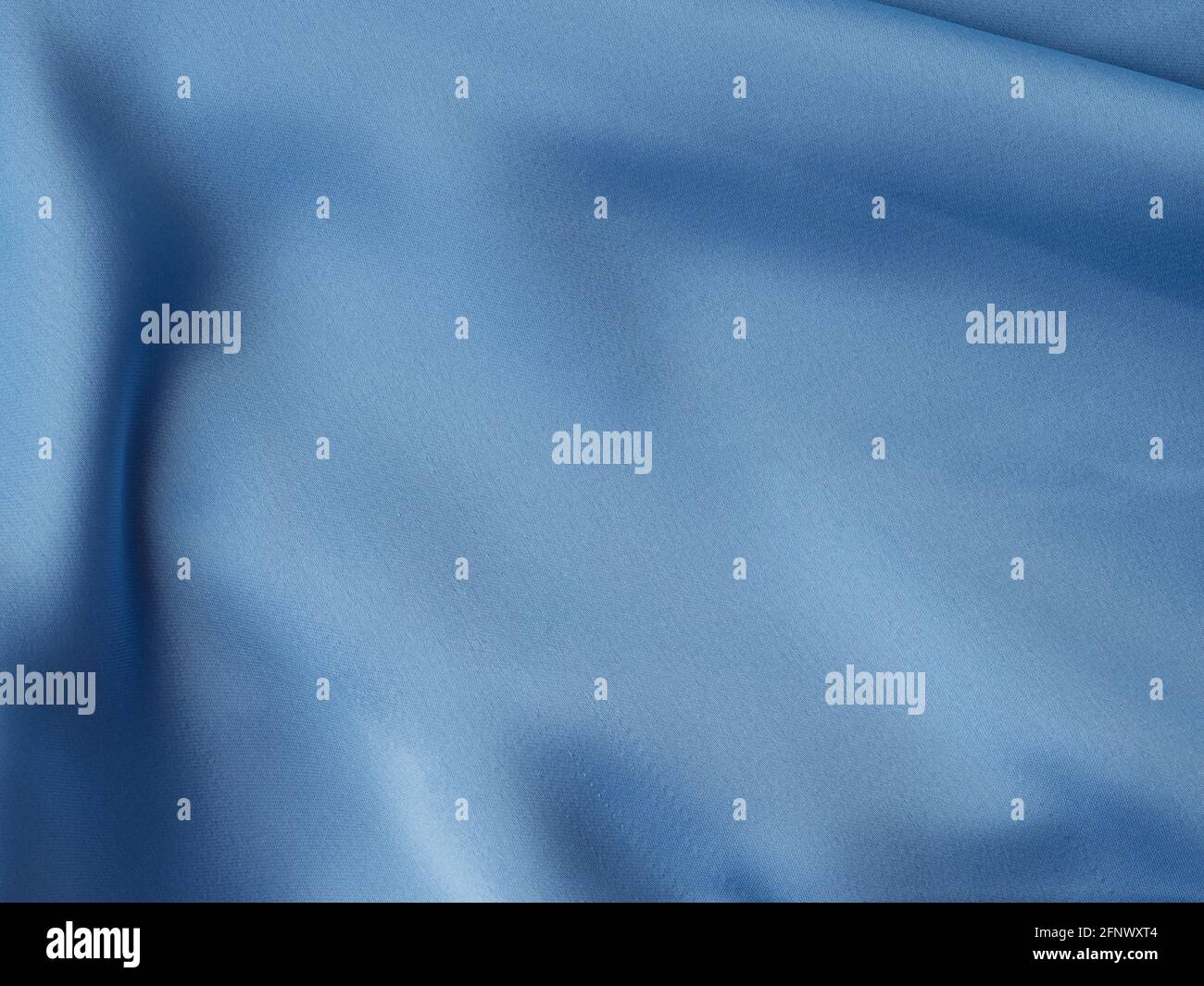 Blue satin texture background with waves and crease Stock Photo - Alamy