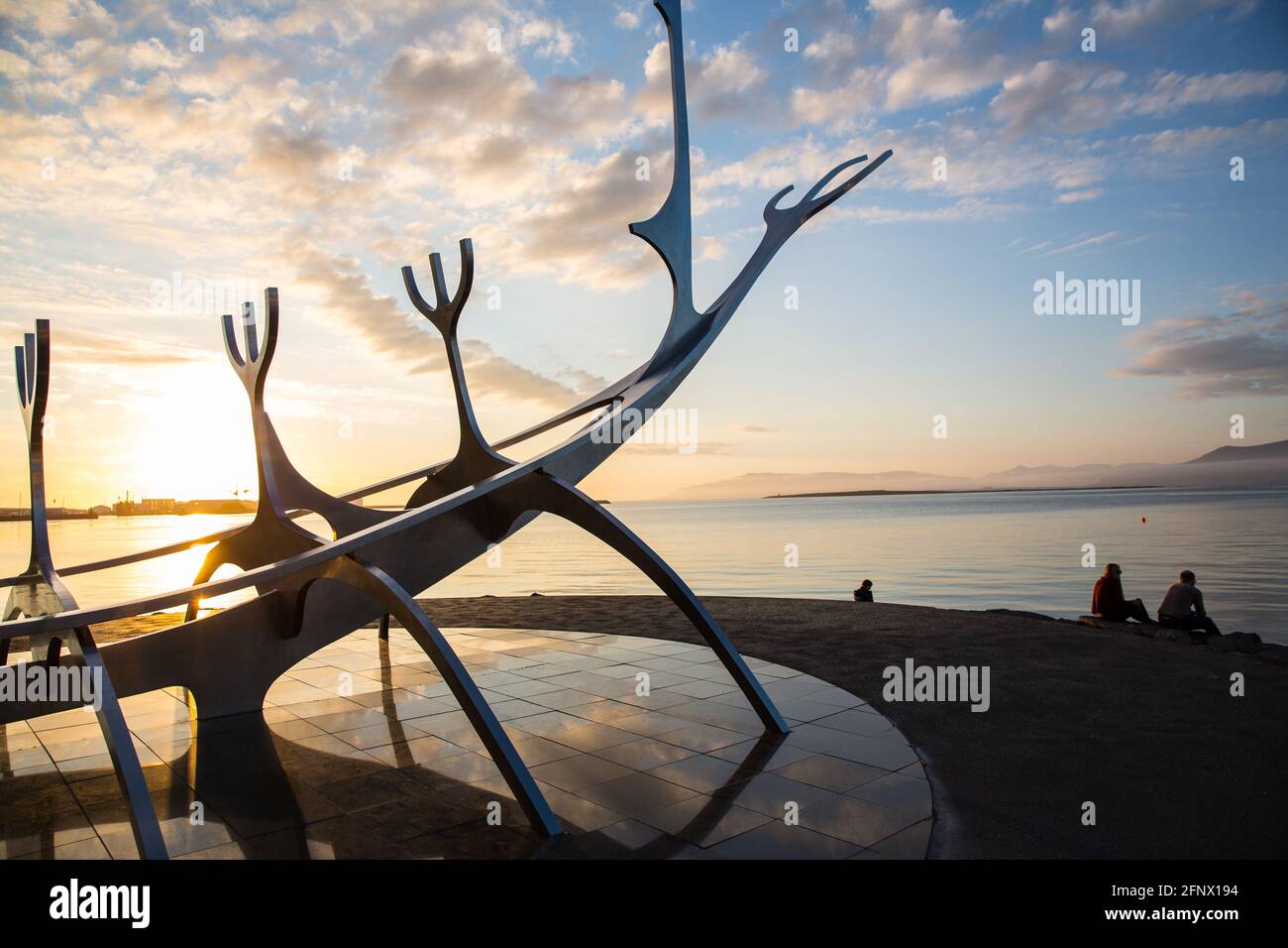 The Sun Voyager sculpture, Reykjavík, Iceland Stock Photo - Alamy