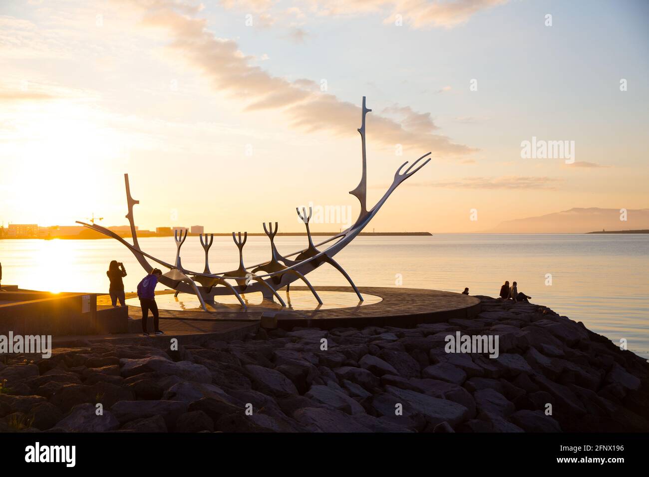 The Sun Voyager sculpture, Reykjavík, Iceland Stock Photo - Alamy