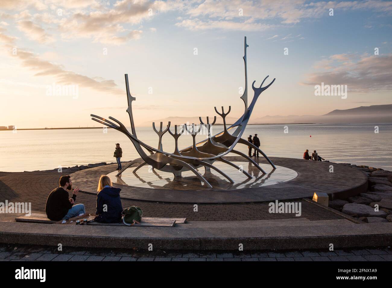 The Sun Voyager sculpture, Reykjavík, Iceland Stock Photo - Alamy