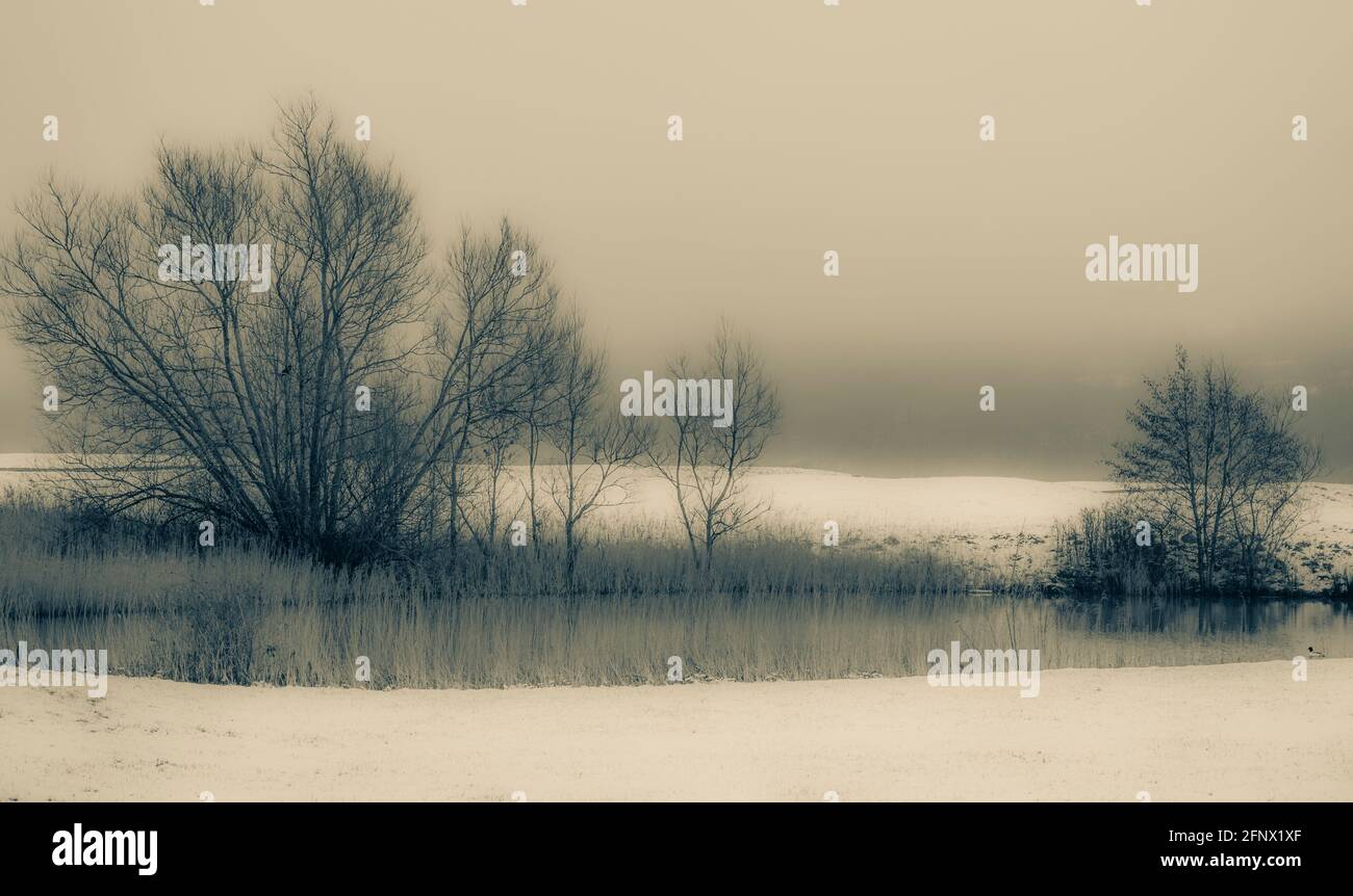 Winter at Celtic Lakes Stock Photo - Alamy