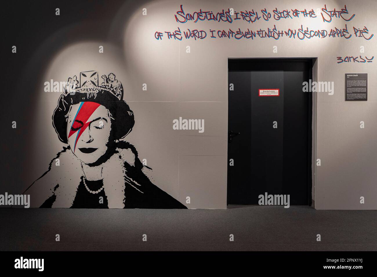 Banksy exhibition in STATION Berlin, first day after close in lockdown ...