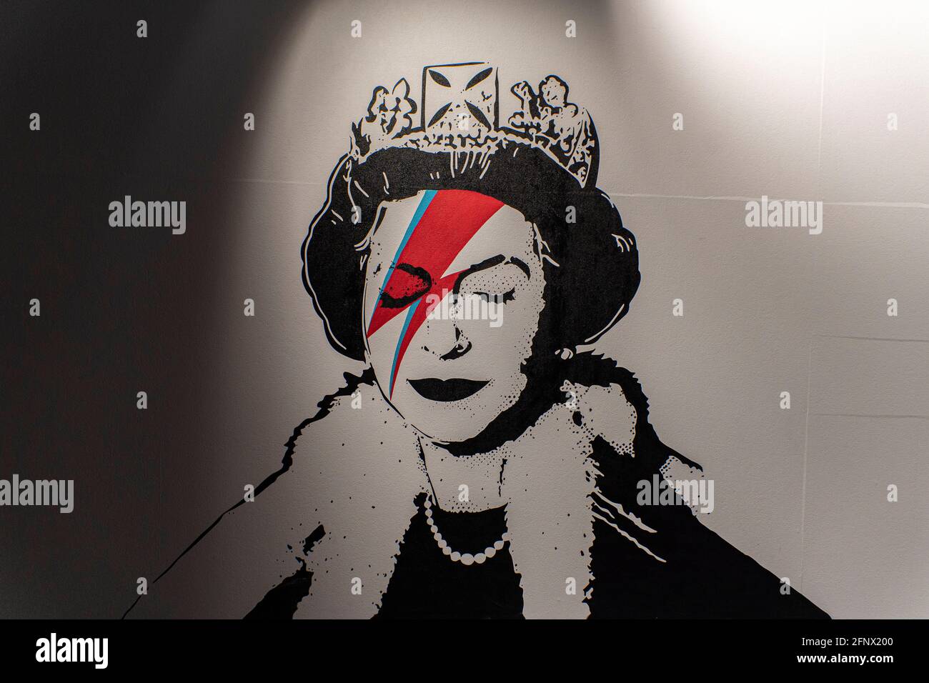 Banksy exhibition in STATION Berlin, first day after close in lockdown ...