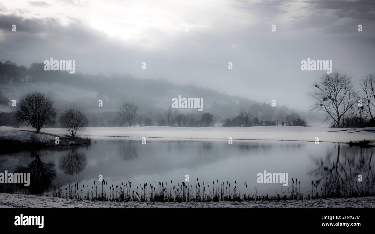 Winter at Celtic Lakes Stock Photo - Alamy