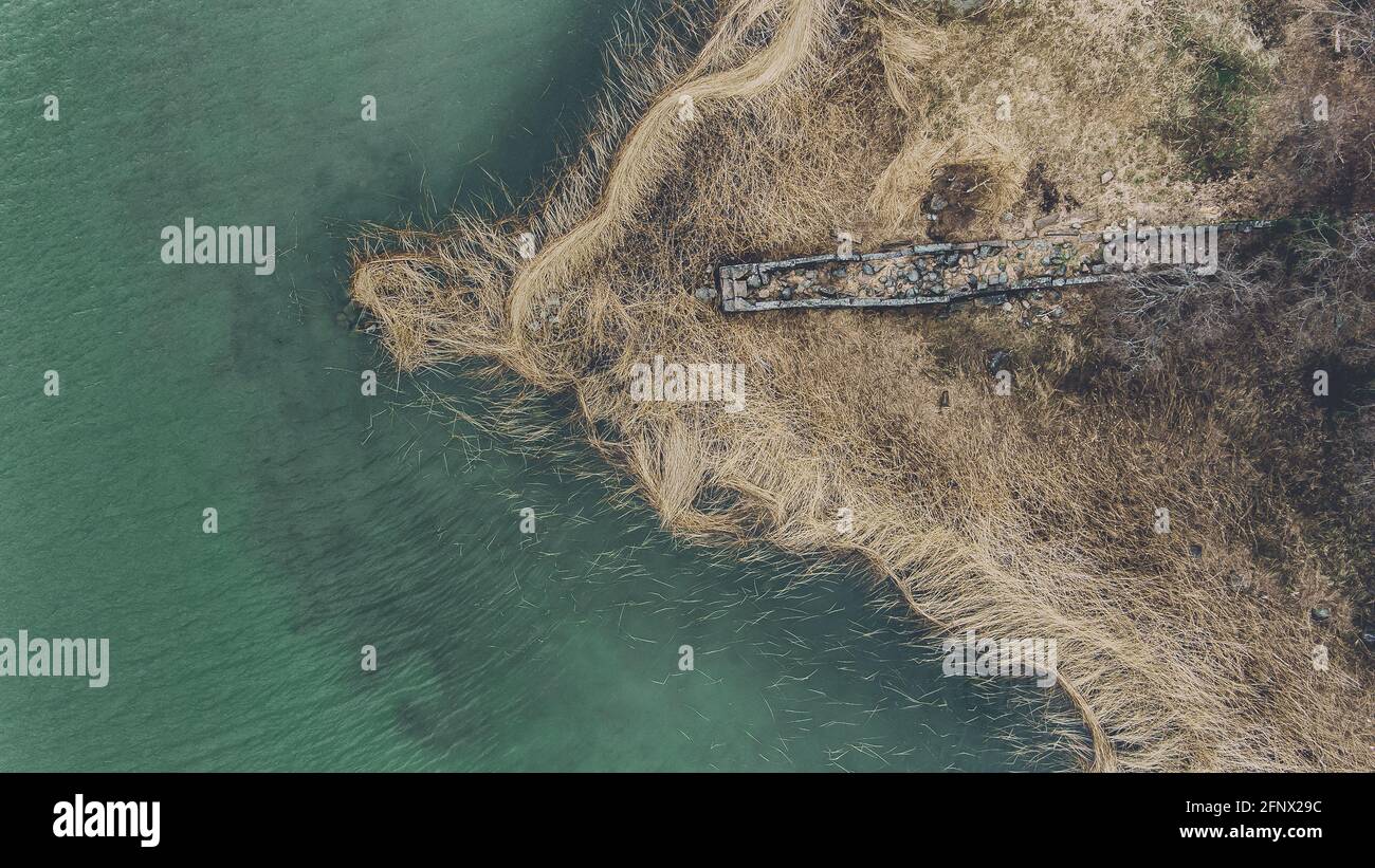 Sea coast landscape view from above Stock Photo - Alamy