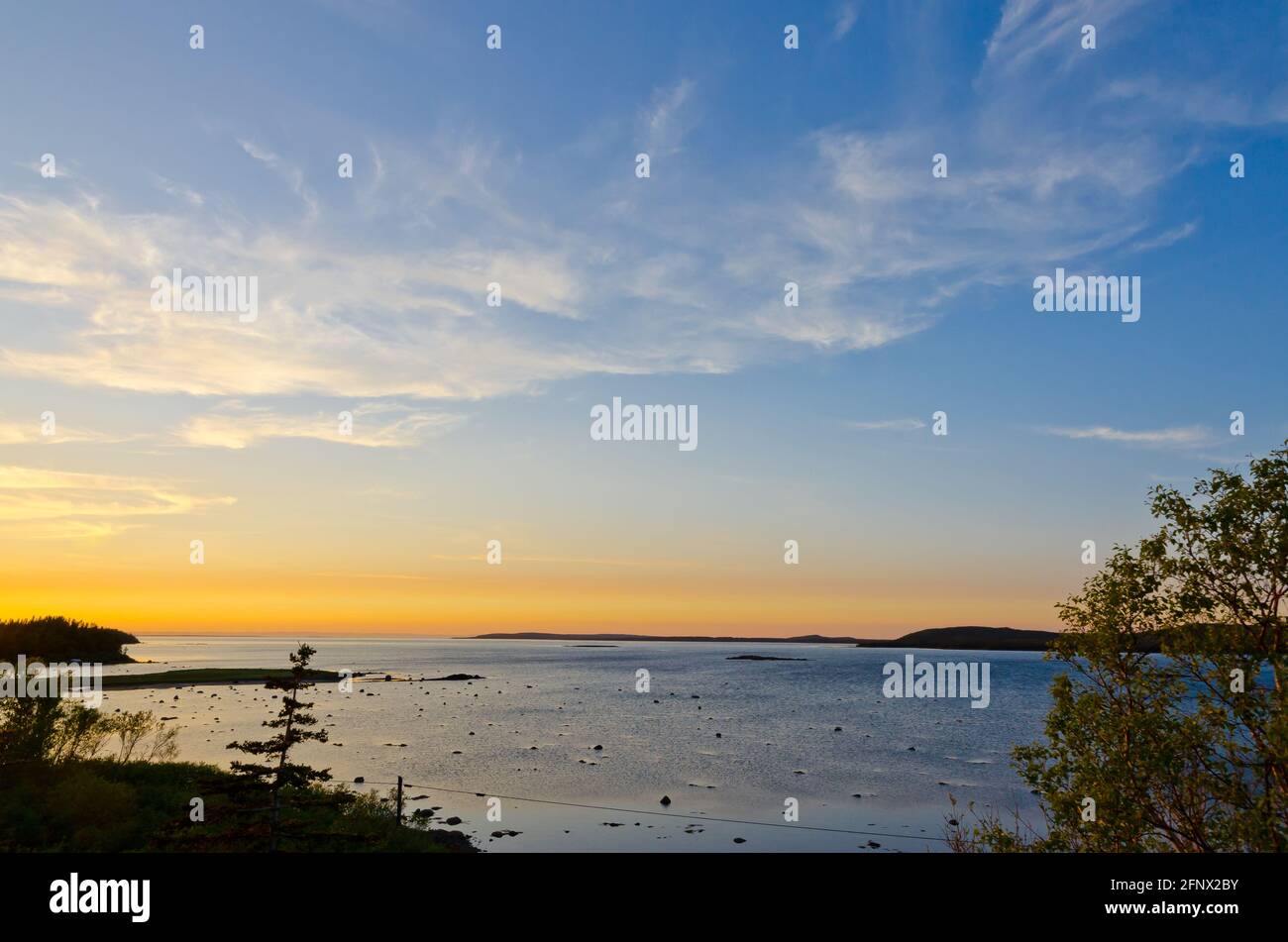 Newfoundland coast in summer time Stock Photo - Alamy