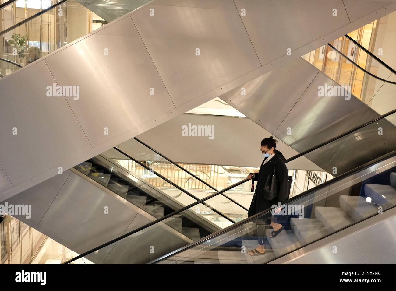 The Printemps shopping mall reoppens to the public after being closed ...