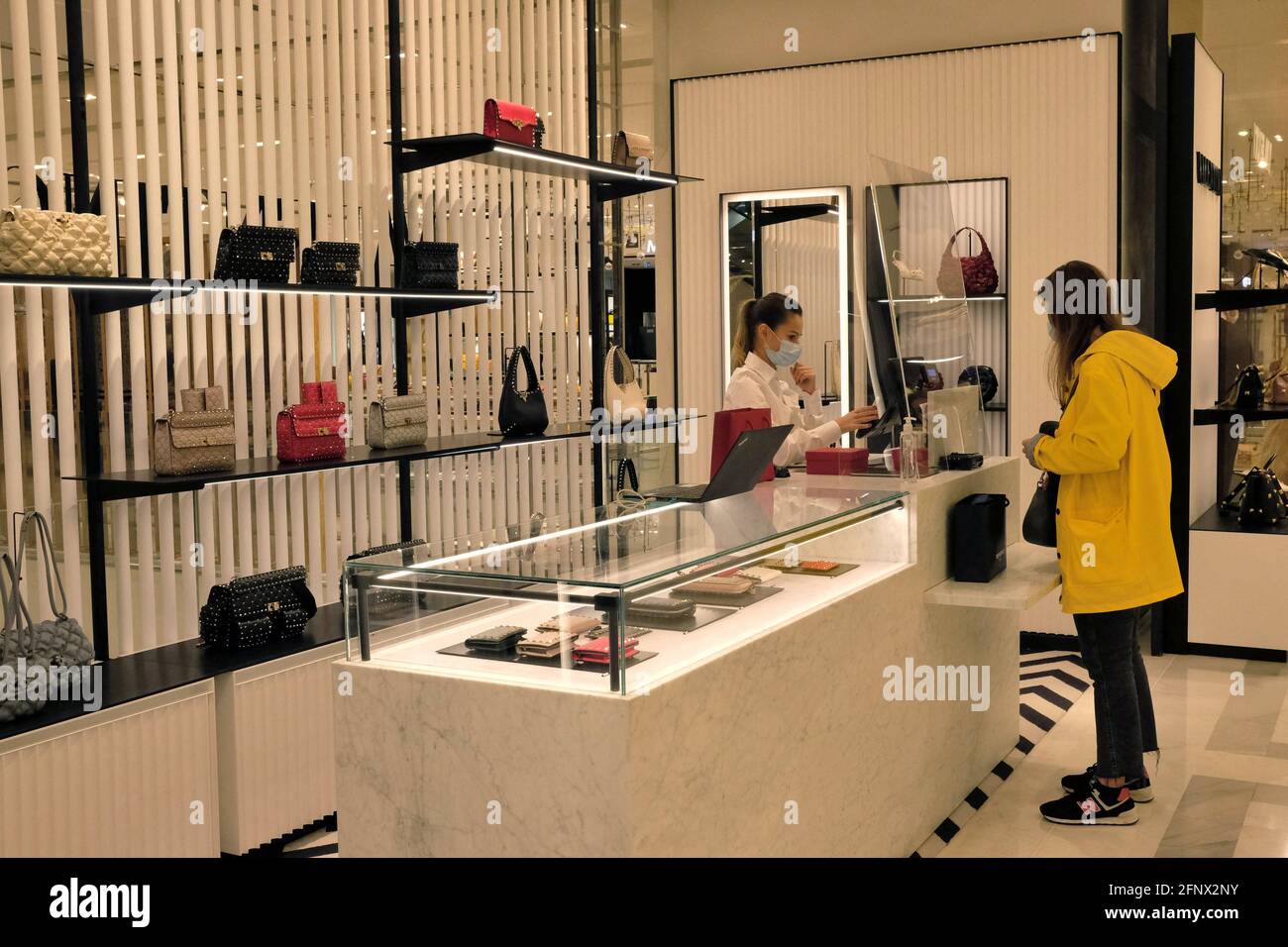 The Printemps shopping mall reoppens to the public after being closed ...
