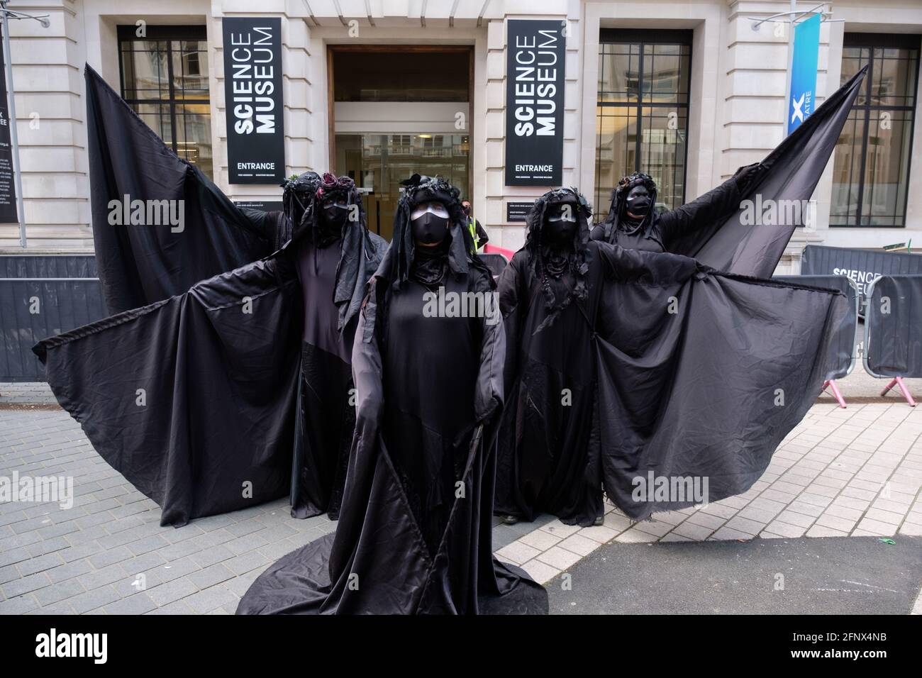London, UK. 19th May, 2021. Extinction Rebellion protest at the Science ...