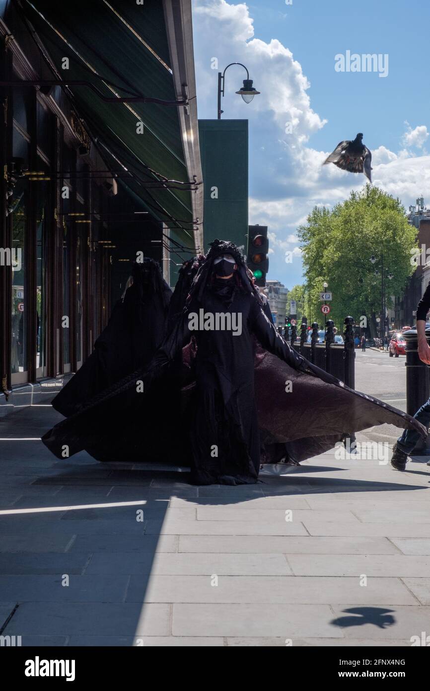London, UK. 19th May, 2021. Extinction Rebellion protest at the Science ...