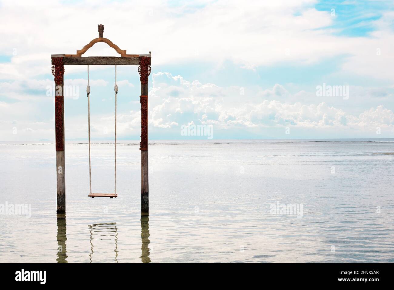 Silhouette swing into water hi-res stock photography and images - Alamy