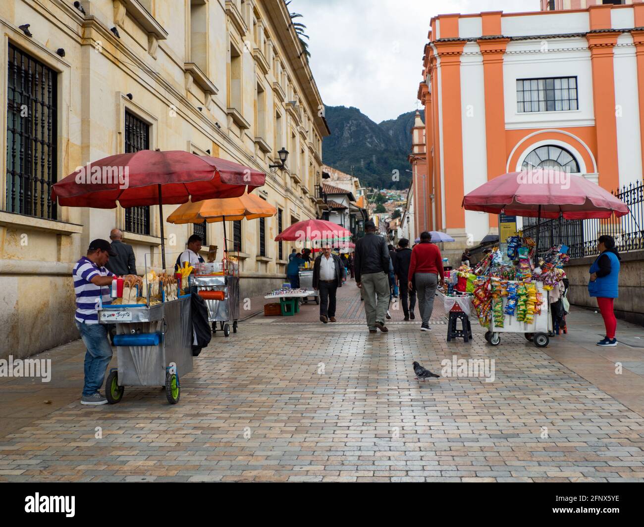 Bogota, Colombia - November 2019: People and their small businesses on ...