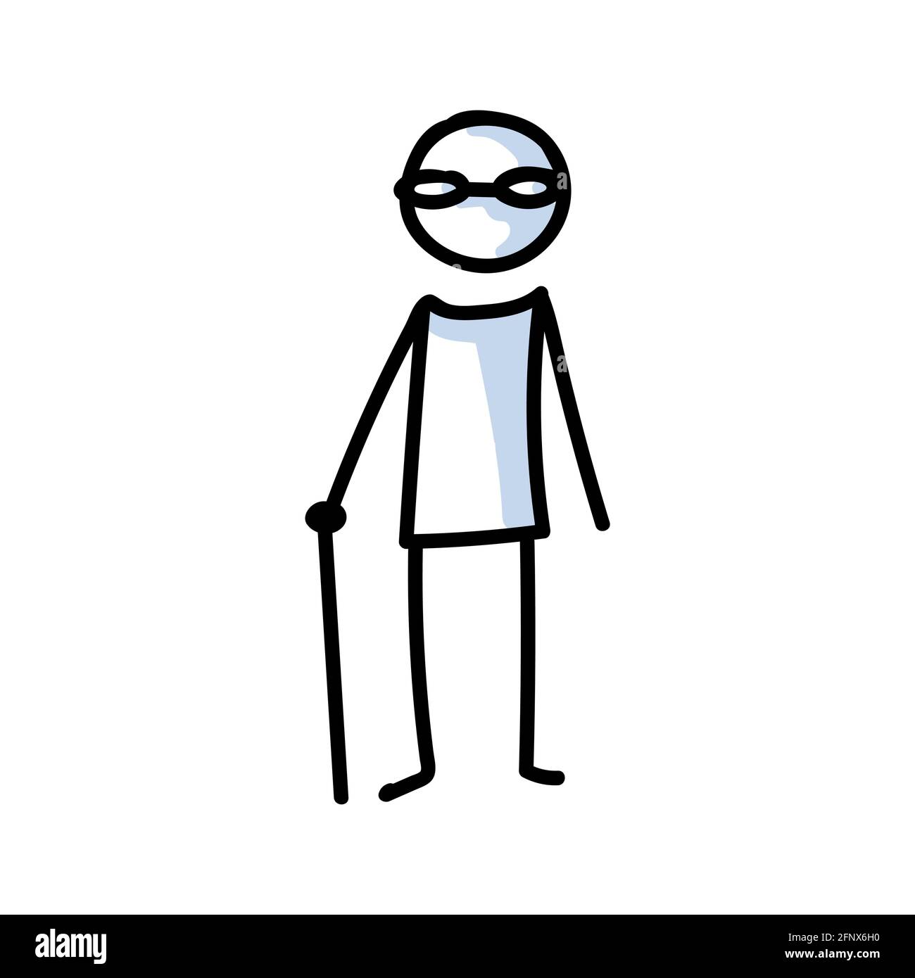 Cartoon Vector Doodle Stickman Man High Resolution Stock Photography ...