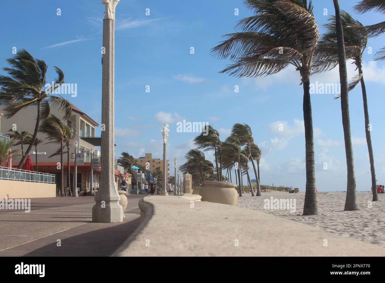 Hollywood FLbeach boardwalk Stock Photo - Alamy