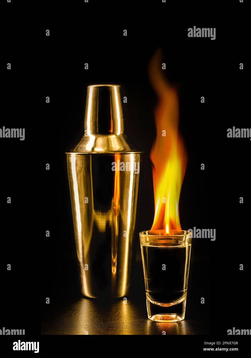 Alcohol Shots On Fire