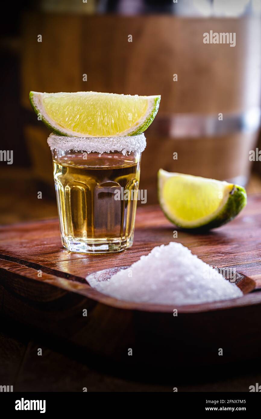 coarse salt at the bottom, spot focus. Ingredient for consumption of ...