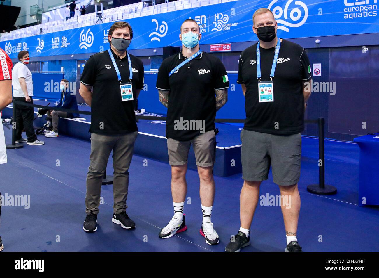 BUDAPEST, HUNGARY - MAY 19: National coaches John Szaranek and Steve ...