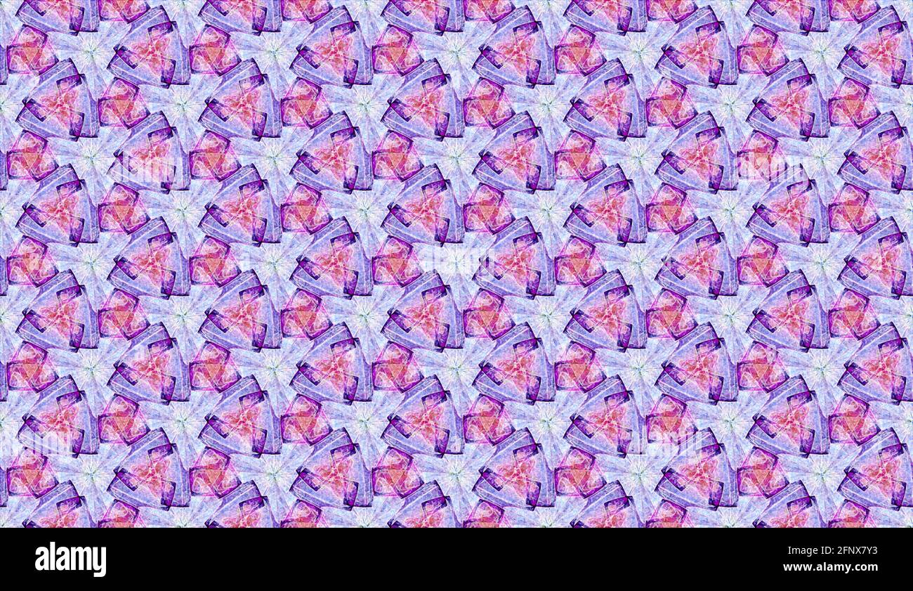 Abstract violet and pink tiled pattern. Geometric quilt pattern Stock ...
